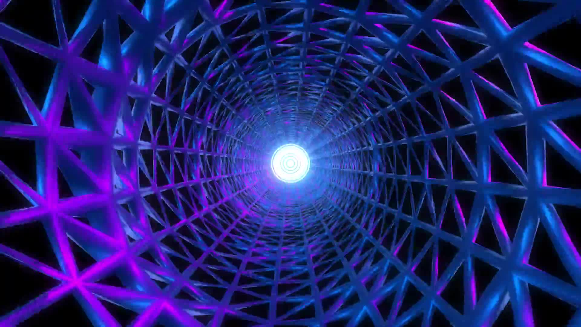 HD Abstract Tunnel VJ Motion Background Neon Light Tunnel Free VJ Loops ...