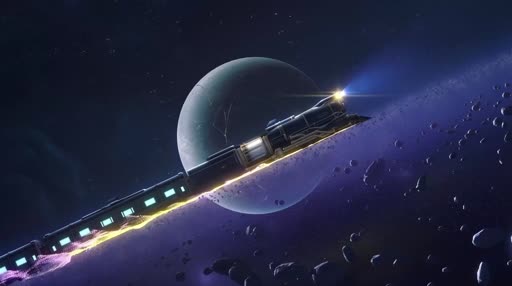 Space Train Live Wallpaper - DesktopHut